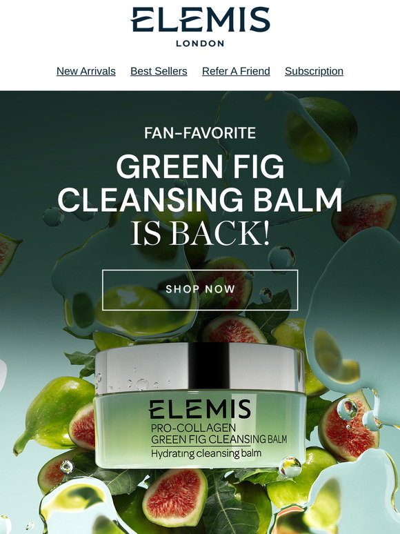 Elemis: Back By Popular Demand! Green Fig Cleansing Balm 💚 | Milled