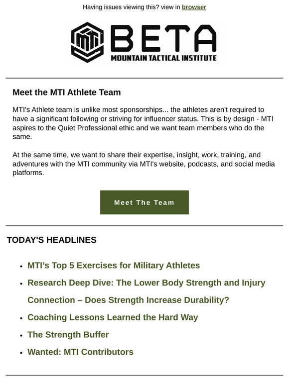 Mountain Tactical Institute: MTI's Top 5 Exercises for Military ...