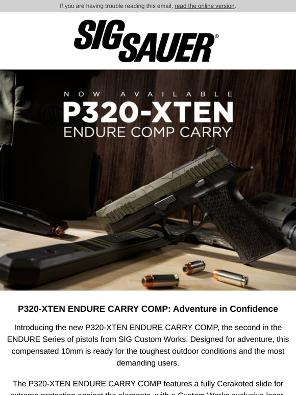 SIG SAUER: NEW: P320-XTEN ENDURE COMP CARRY | Milled