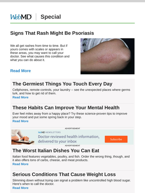 WebMD: Signs That Rash Might Be Psoriasis | Milled