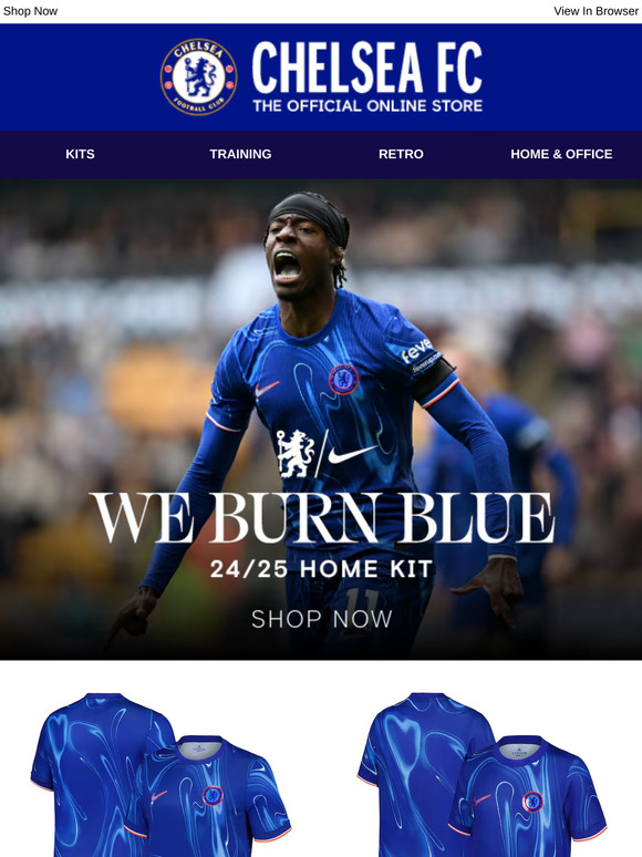 Chelsea Megastore: Gear Up For the Match with the 2024/25 Home Kit ...