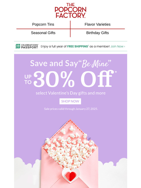 The Popcorn Factory: Love might be cheesy, but so is popcorn! | Milled