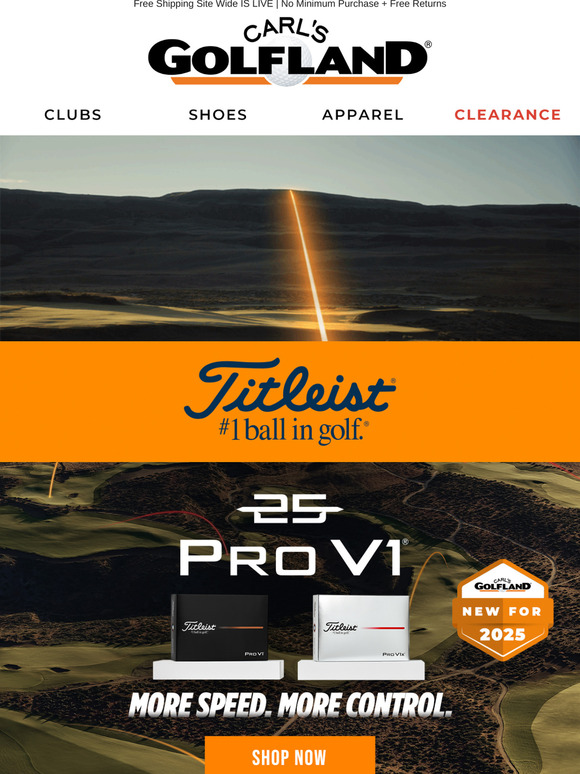 Carl's Golfland: 🚀 NEW Titleist ProV1 & V1x 2025 - More Speed. More ...