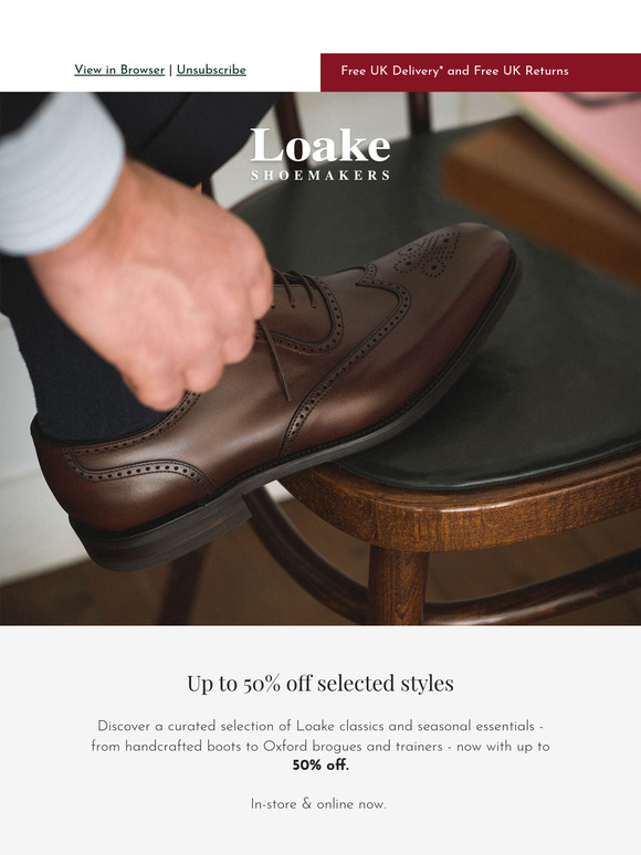 Loake: Winter Sale | Up to 50% off selected styles | Milled