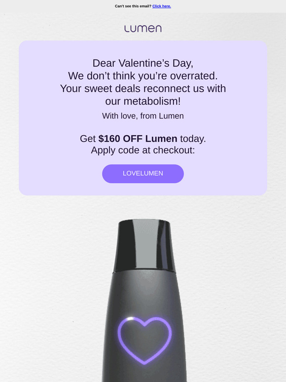 Lumen: We’re sweetening the deal for Valentine’s Day! | Milled