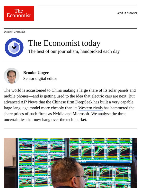 The Economist: DeepSeek sends a shockwave through markets | Milled