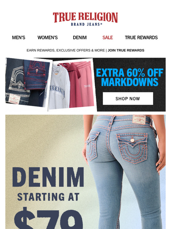 True Religion: 5-STAR DENIM FOR $79 | Milled