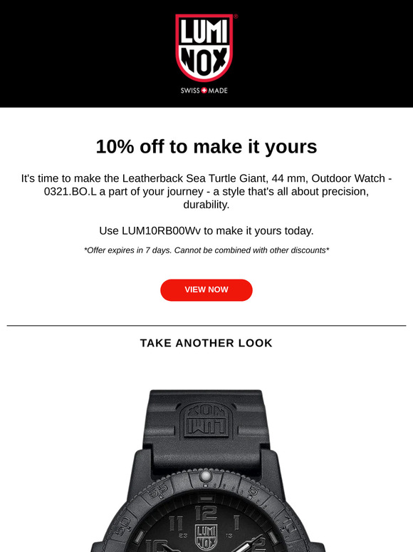 Luminox: Don’t let Leatherback Sea Turtle Giant, 44 mm, Outdoor Watch - 0321.BO.L pass you by ...