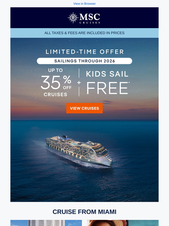 MSC Cruises: Take a Look at These Savings 👀 | Milled