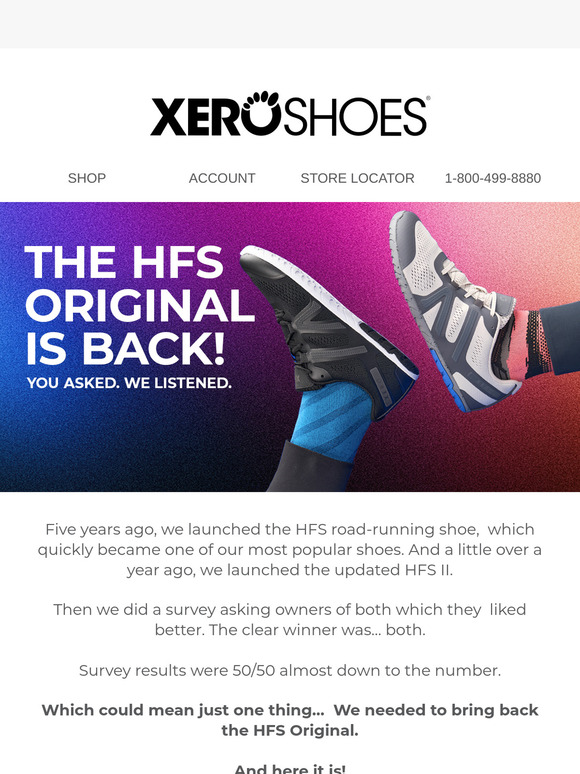 Xero Shoes: The HFS Original is Back! | Milled