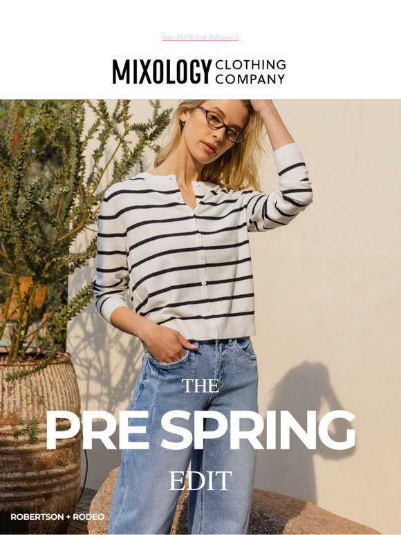 Mixology Clothing: Your First Look: The Pre-Spring Lookbook Is Here 🌱 ...