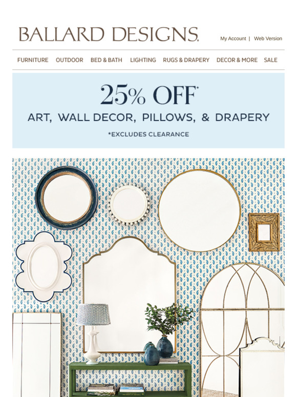 Ballard Designs: Your walls, transformed | Milled