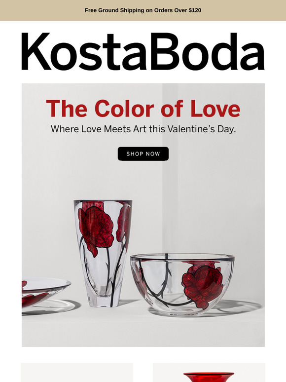 Kosta Boda: The Color of Love: Where Love Meets Art this Valentine’s ...