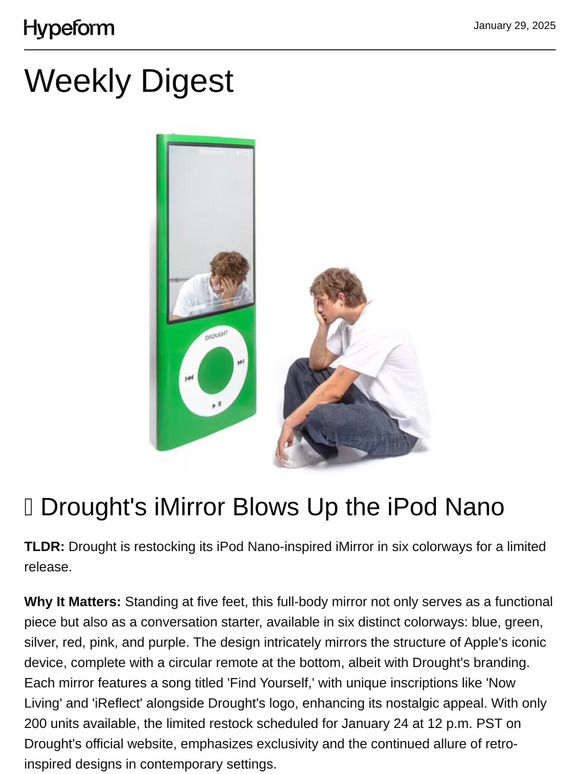 Hypebeast: This iPod Nano Is Actually a Mirror – And It’s Back in Stock ...