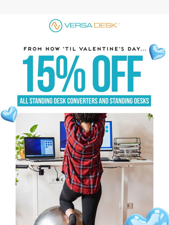 Versa Desk: 15% off for a limited time 💘 | Milled
