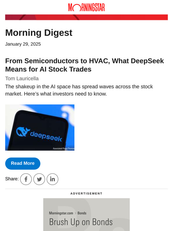Morningstar: From Semiconductors to HVAC, What DeepSeek Means for AI ...
