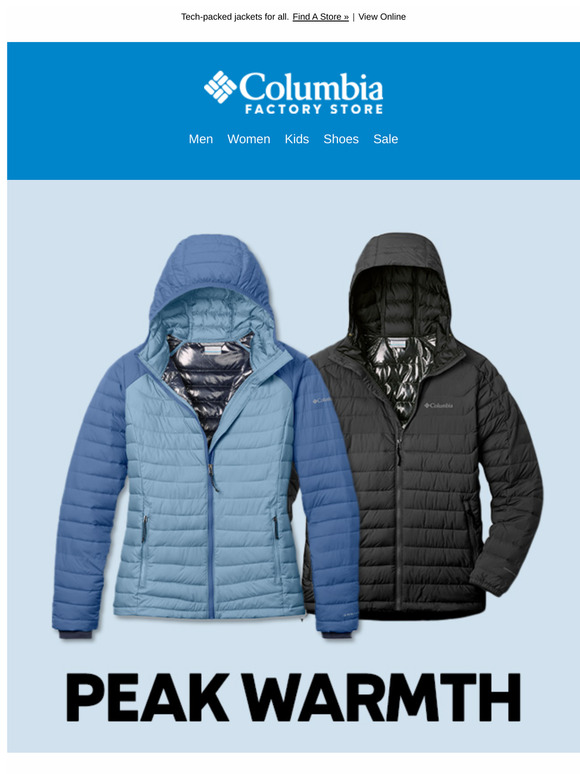 Columbia: Factory Stores: ALL-NEW White Out™ colors! | Milled