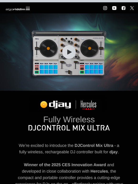 djay: djay News: Introducing the Hercules DJControl Mix Ultra | Milled