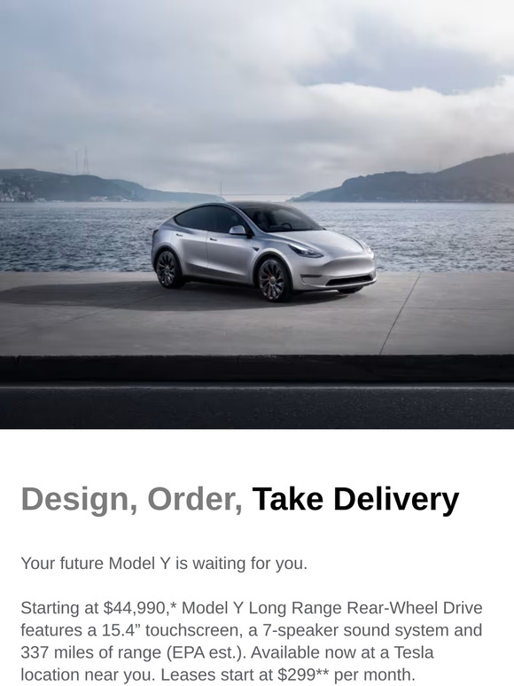Tesla: Model Y, Available Now | Milled