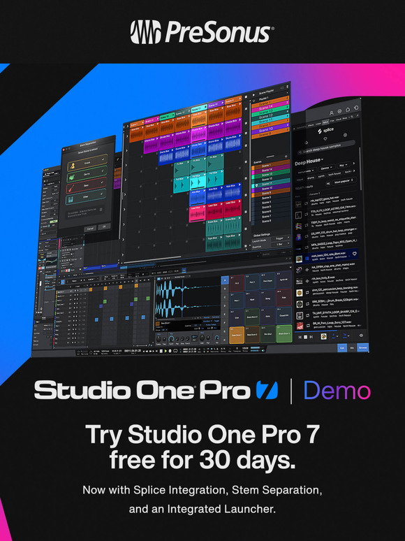 PreSonus: The Studio One Pro 7 Demo is Here | Milled