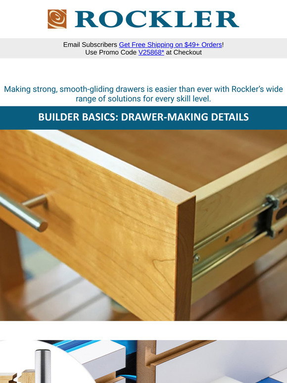 Rockler Woodworking and Hardware Email Newsletters: Shop Sales ...