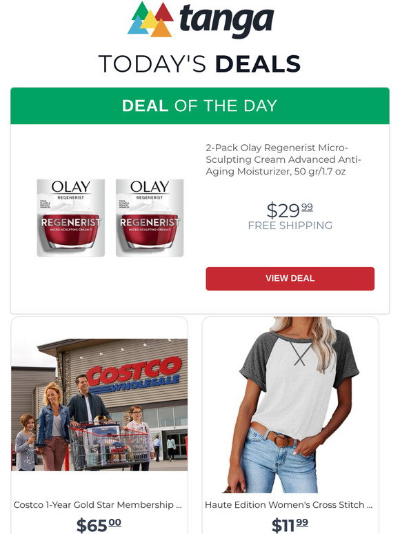 Tanga: 2-Pack Olay Regenerist Micro-Sculpting Cream Advanced Anti-Aging ...
