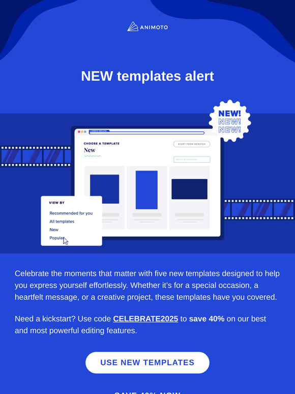 Animoto: 5 new templates for every special moment | Milled