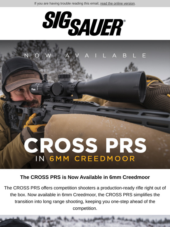 SIG SAUER: The CROSS PRS Now Available in 6mm Creedmoor | Milled