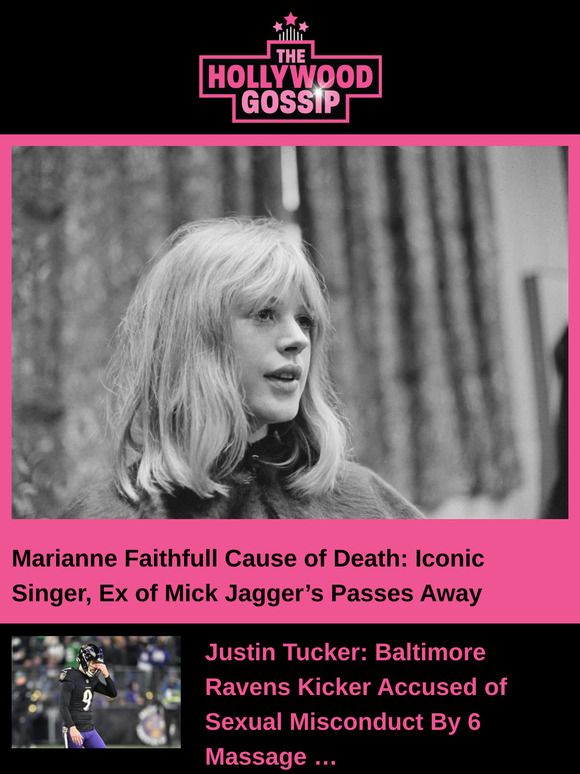 The Hollywood Gossip: Legendary Rock Vocalist, Muse to Mick Jagger ...