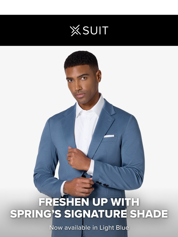 X Suit: Your favorite suit, now in light blue | Milled