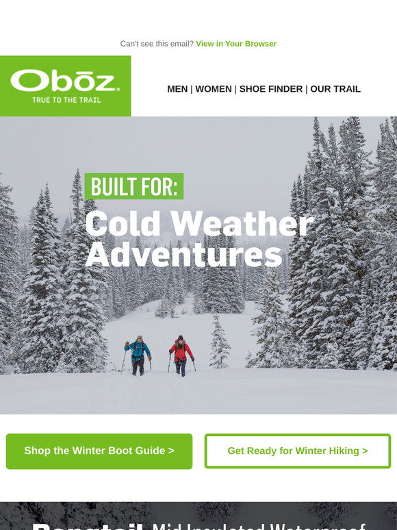Oboz: Get Your Hiking Kit Winter Ready | Milled