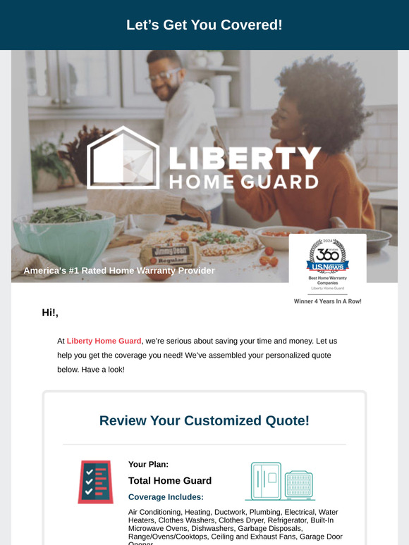 Liberty Home Guard: Your Quote from Liberty Home Guard! | Milled