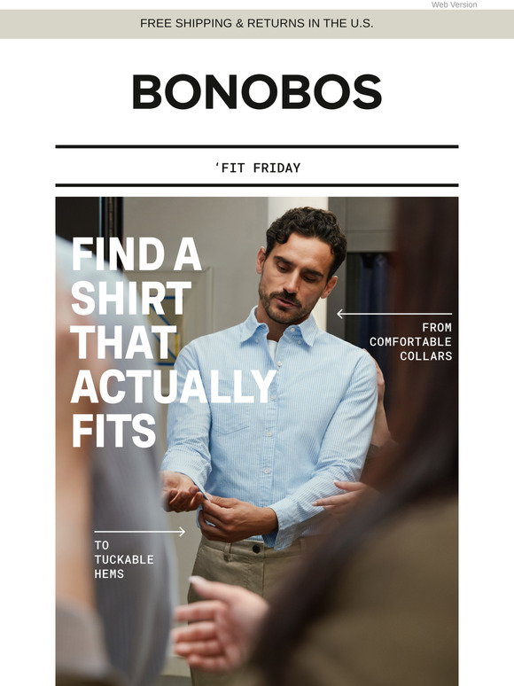 Bonobos: Need a Shirt That Actually Fits? | Milled