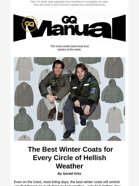 GQ: The Best Winter Coats for Every Circle of Hellish Weather | Milled