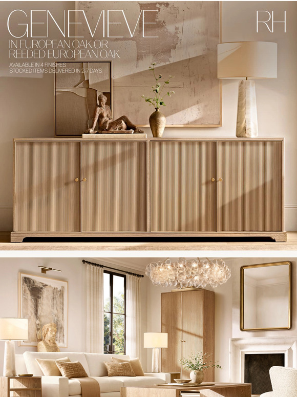 Restoration Hardware: The Genevieve Collection. A Contemporary Classic ...