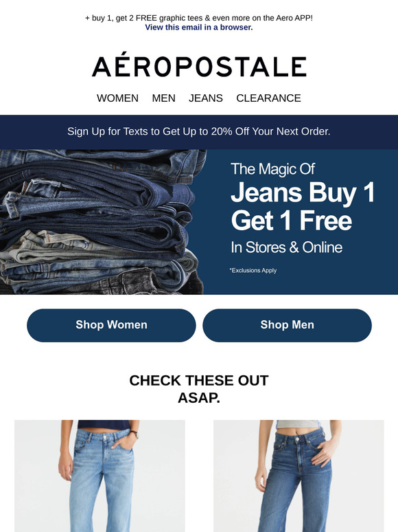 Aéropostale: Viral Baggy Jeans Are BOGO Free. | Milled