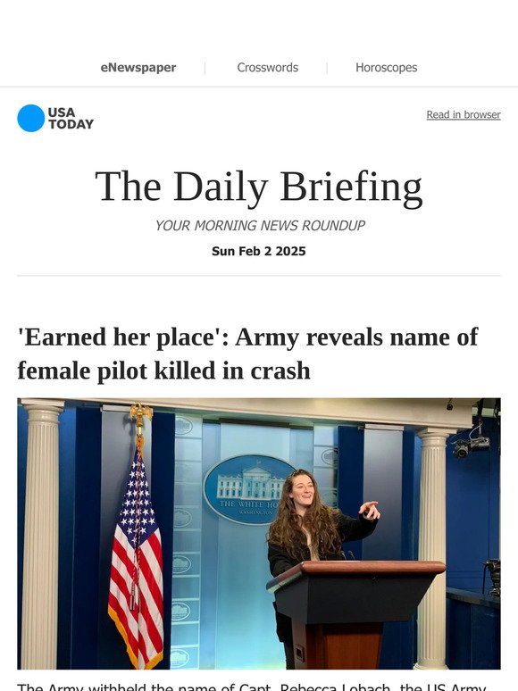 USA TODAY: 'Earned her place': Army reveals name of female pilot killed ...
