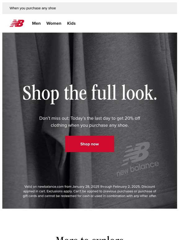 New Balance Email Newsletters: Shop Sales, Discounts, and Coupon Codes