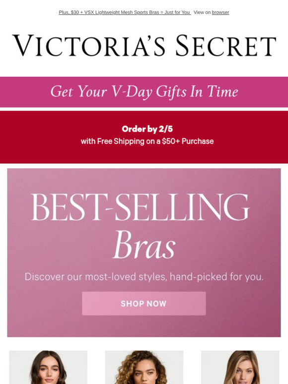Victoria's Secret: Just For You: Best-Selling Bras | Milled