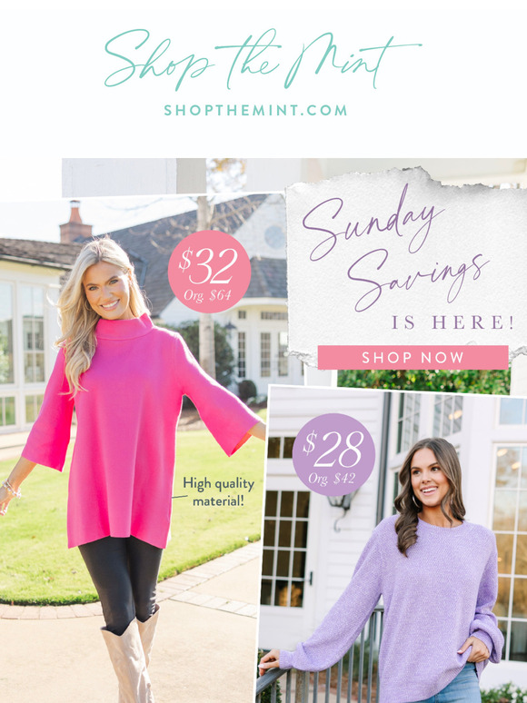 Mint Julep: Sunday Savings Are HERE 🤩 | Milled