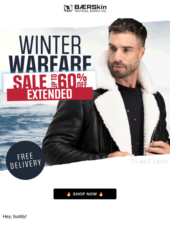Bearskin Tactical Supply Co.: Winter Warfare Sale Extended—Your Last ...