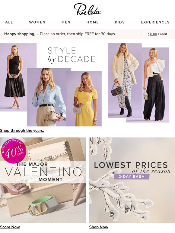 Rue La La: Style by Decade. Find your fave fashion era → | Milled