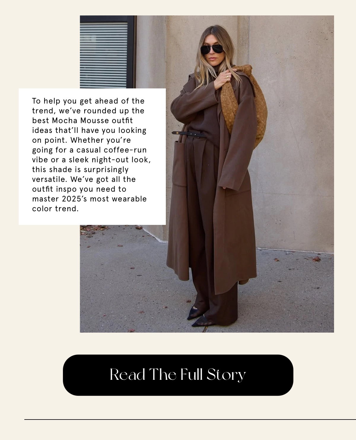 The Cool Hour: 10 Outfit Ideas To Nail The Mocha Mousse Color Trend 🤎 ...