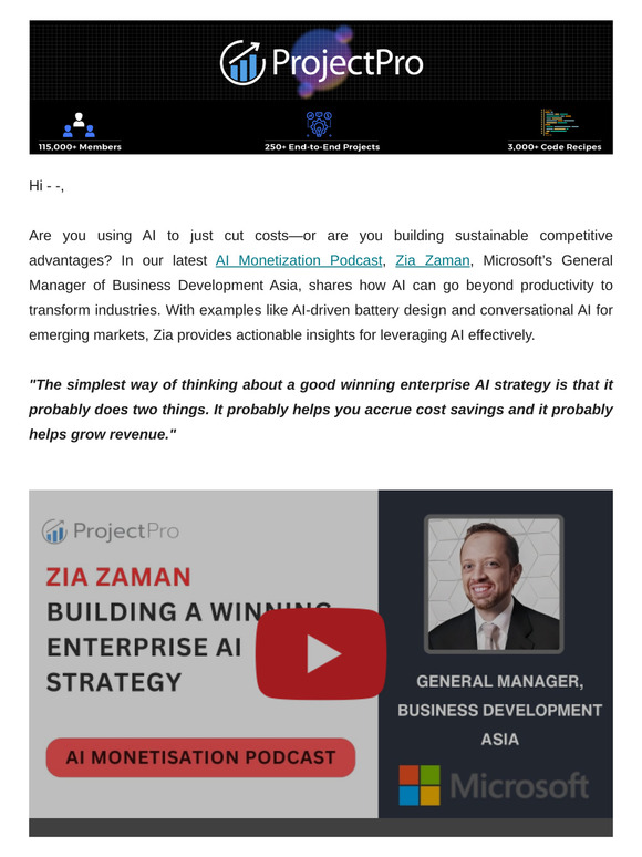 ProjectPro: How to Build a Winning AI Strategy for Your Enterprise? | Milled
