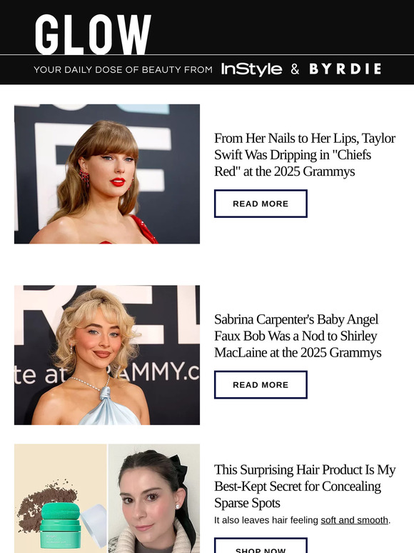 InStyle: Taylor Swift was dripping in "Chiefs red" at the 2025 Grammys ...