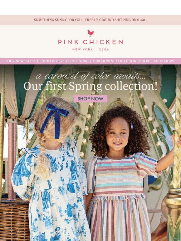 Pink Chicken: New In: Spin into our first Spring collection!🎪💙💐 | Milled