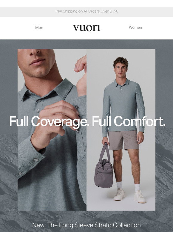 Vuori: New Colors: The Long Sleeve Strato Collection | Milled