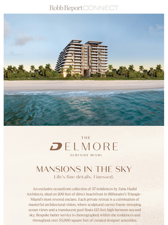 Robb Report: Introducing the Delmore Surfside Miami | Milled