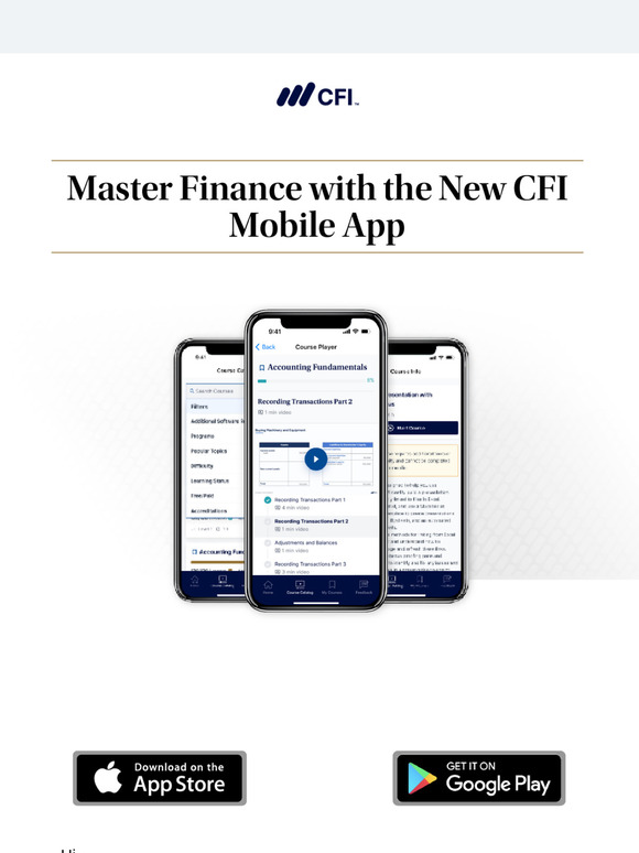 Corporate Finance Institute: 📱 CFI’s Mobile App is Here—Are You Ready ...
