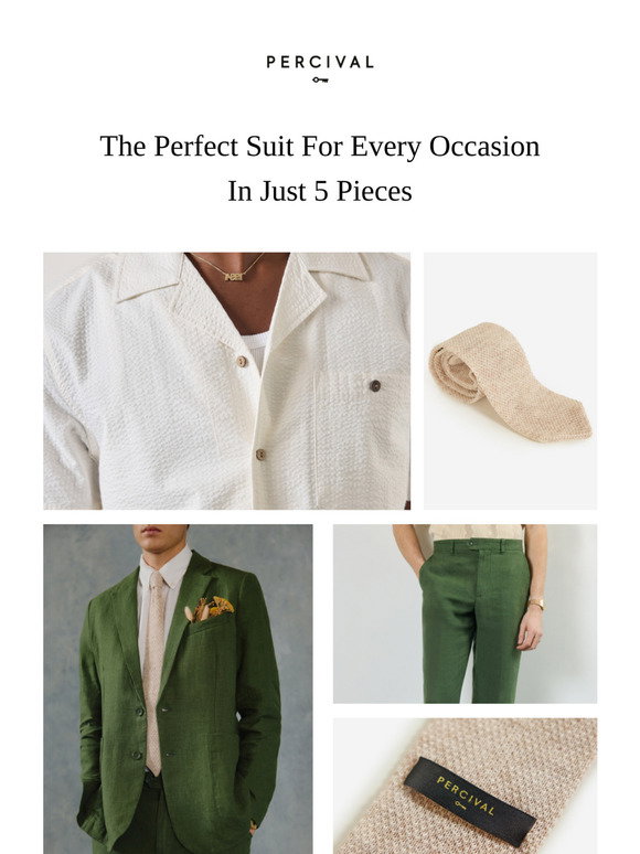 Percival Menswear: Save 20% | The Perfect Suit Combo | Milled